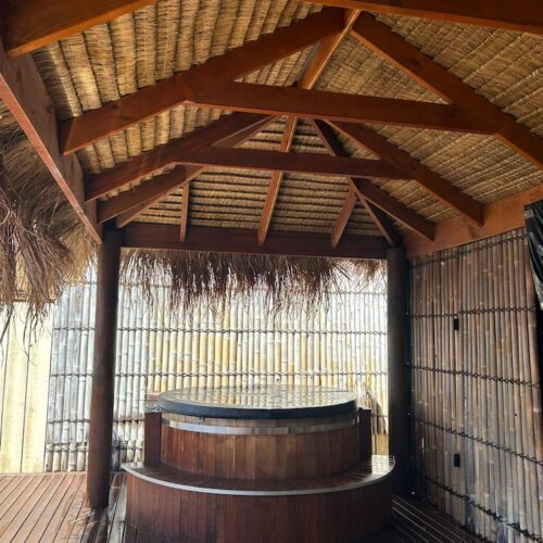 Australian Backyard Creations - A poolside Bali Hut for long summer days